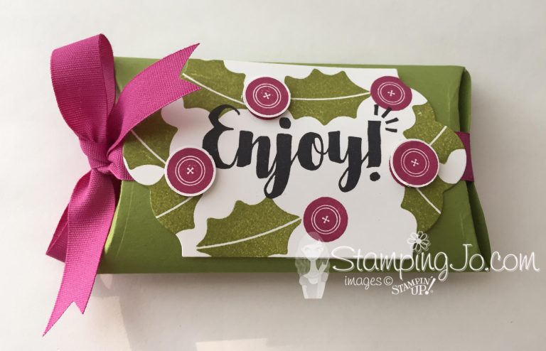 Gift Card Pillow Box – Hand Stamped Cards with Josee Smuck-Stampin' Up ...