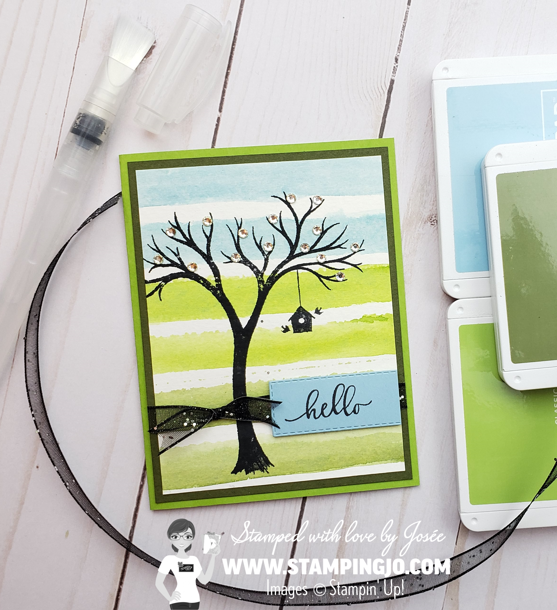 Life is Beautiful Hello – Hand Stamped Cards with Josee Smuck-Stampin ...